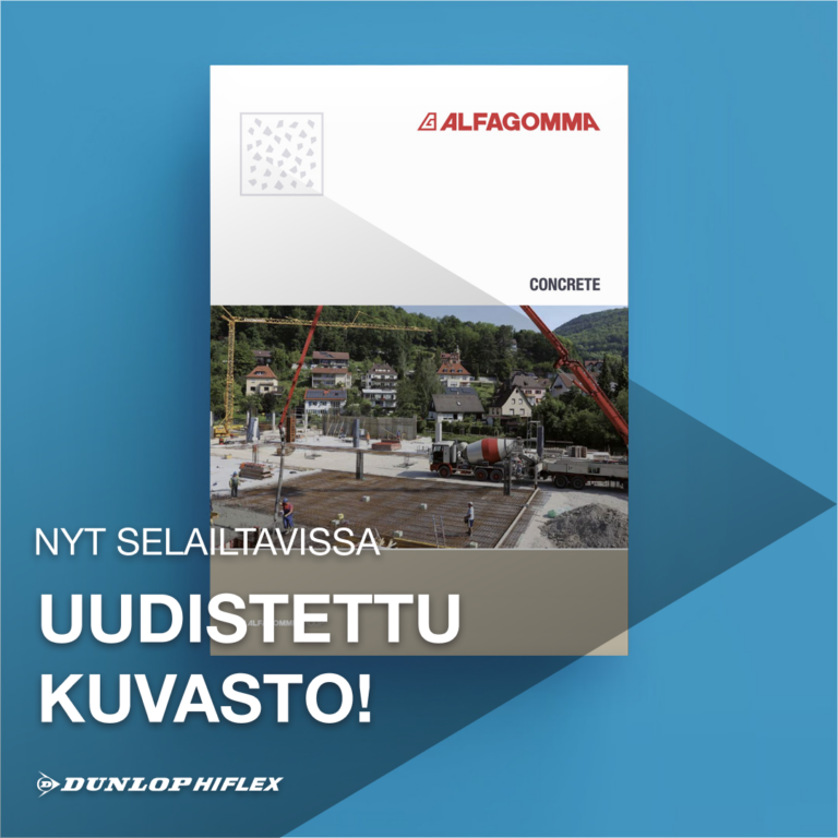 Uudistettu Alfagomma Concrete -kuvasto | Dunlop Hiflex